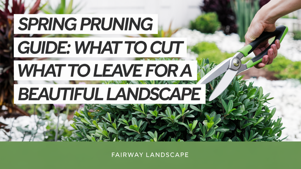 Spring Pruning Guide: What to Cut and What to Leave for a Beautiful Landscape - Fairway ...